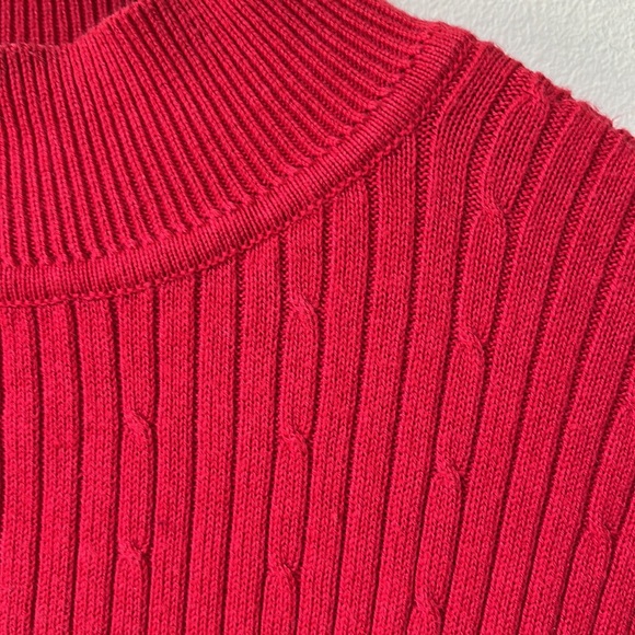 Classic Elements | Sweaters | Vintage Classic Elements Red Cotton Mock ...
